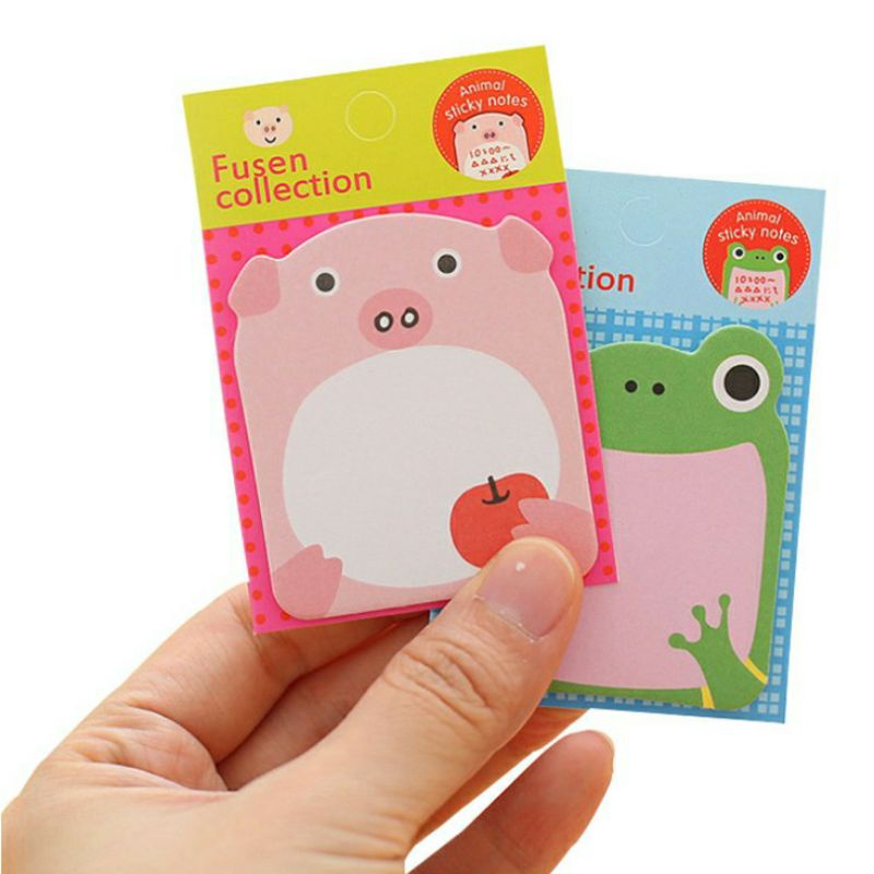 Jual sticky notes animal,sticky note karakter lucu dan murah | Shopee ...