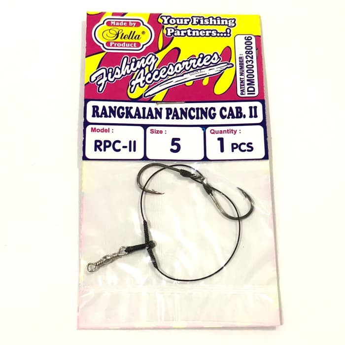 Jual Mata Kail Rangkaian Pancing Cabang 2 Pendek Stella Magic | Shopee ...