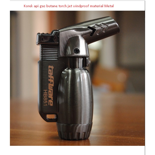 Jual Korek api gas butane torch jet windproof material Metal | Shopee ...