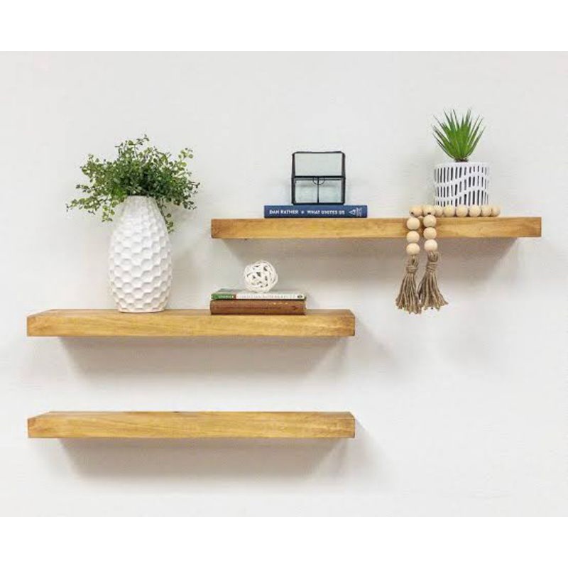 Jual papan ambalan rak dinding papan kayu macrame 20cm 30cm 40cm ...