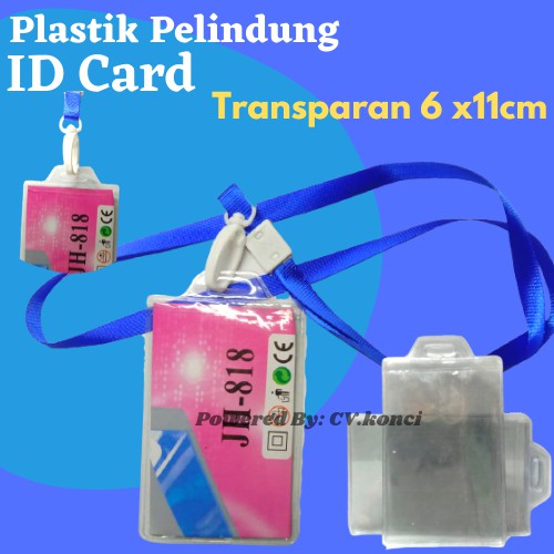 Jual Name card plastik + tali set name tag panitia plastik ID card ...