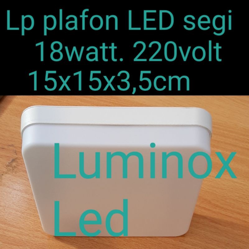 Jual lampu baret led segi 18watt 18 w / teras plafon garasi kotak 18w ...