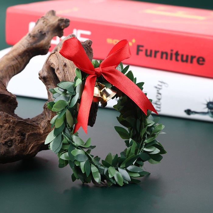 Jual MGRL mini garland daun plastik hiasan pohon natal tanaman ...