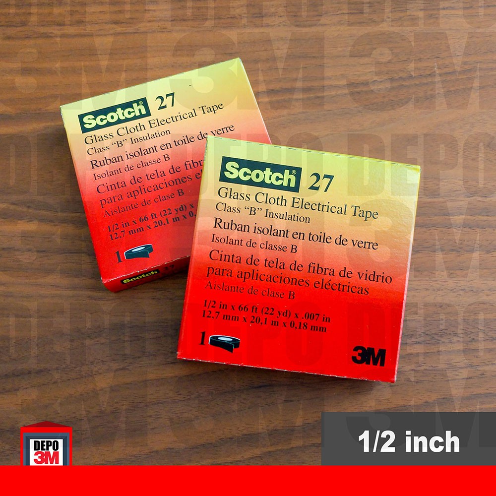Jual 3M Scotch 27 1/2 in Glass Cloth Electrical Tape | Shopee Indonesia