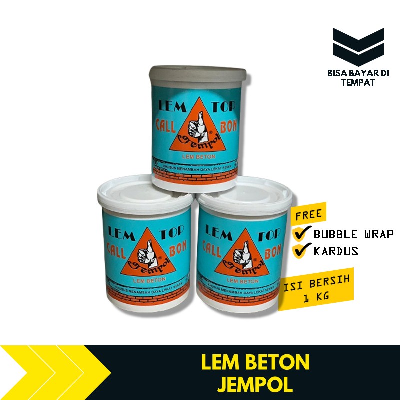 Jual Lem Perekat Beton Tembok Anti Bocor Retak Calbond Biru 1 Kg Cap ...