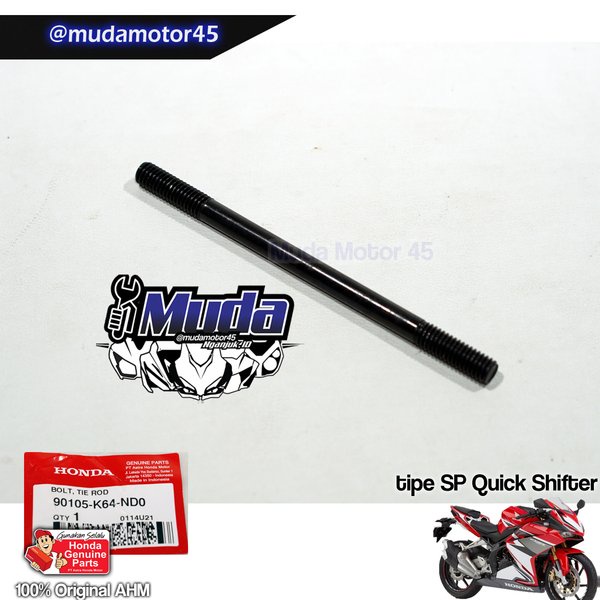Jual BOLT TIE ROD CBR250RR SP QUICK SHIFTER 90105-K64-ND0 STICK STIK KAWAT PEDAL BAUT MUR ...