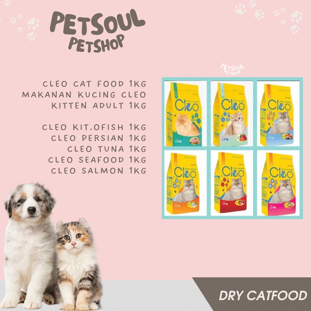 Jual Cleo Cat Food 1kg Makanan Kucing Cleo Kitten Adult 1kg | Shopee ...