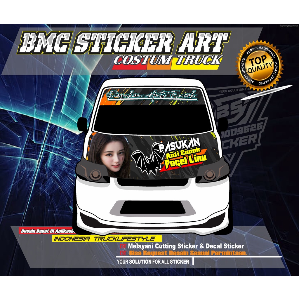 Jual STIKER DECAL KAP MESIN DAN KACA MOBIL PICKUP.STIKER VARIASI MOBIL ...