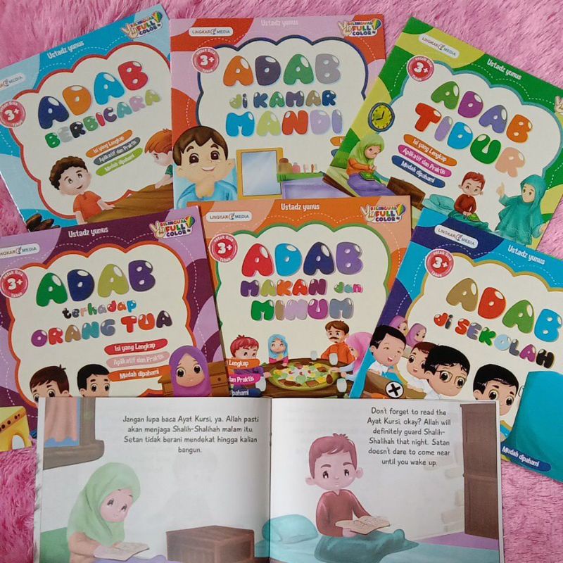 Jual Buku cerita anak muslim seri ADAB untuk PAUD / TK / SD murah COD full color viral | Shopee ...