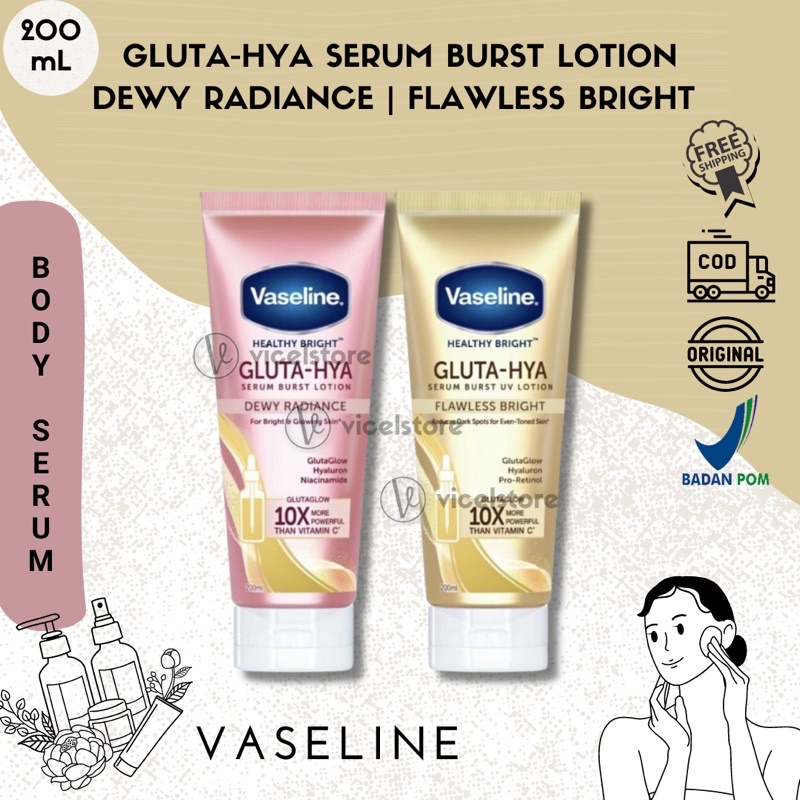 Jual VASELINE - Gluta-Hya Serum Burst Lotion | Dewy Radience | Flawless ...