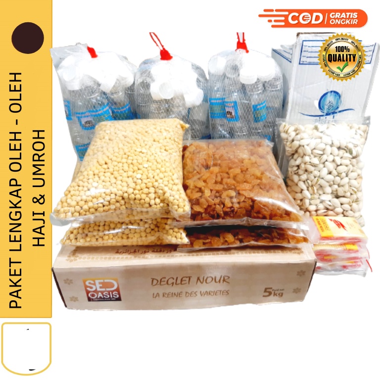 Jual Paket Lengkap Oleh Oleh Haji dan Umroh Oasis Madu 5 KG / Air Zam -Zam / Botol Zam-Zam ...
