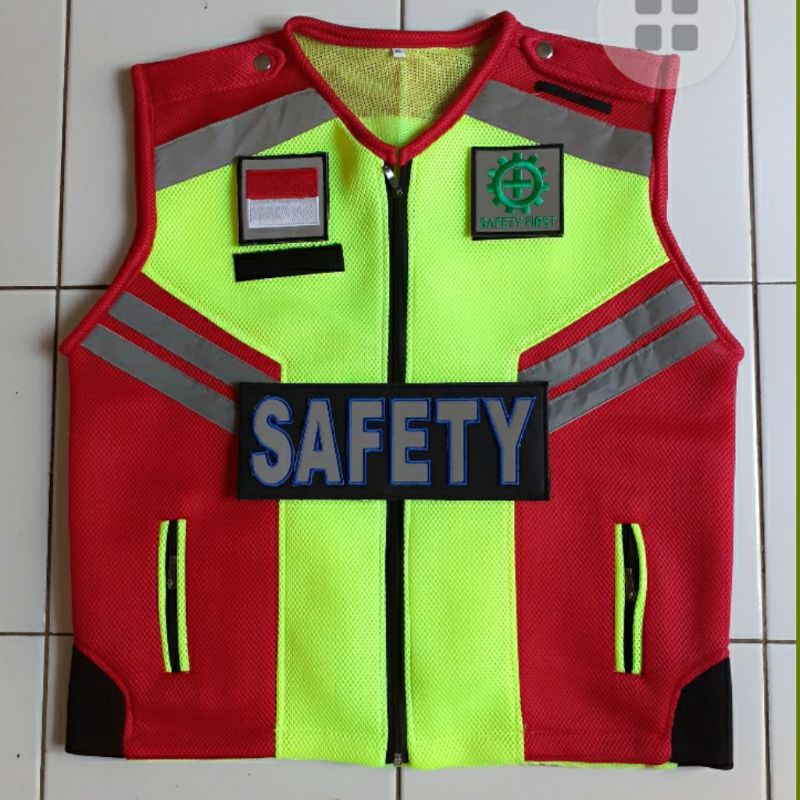 Jual Rompi k3 Rompi safety double mess | Shopee Indonesia