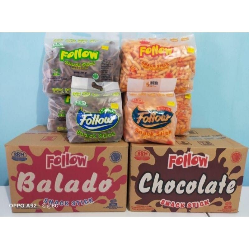 Jual FOLLOW SNACK STIK RASA SAMBAL BALADO COKELAT TES BALADO STIK TWIST ...