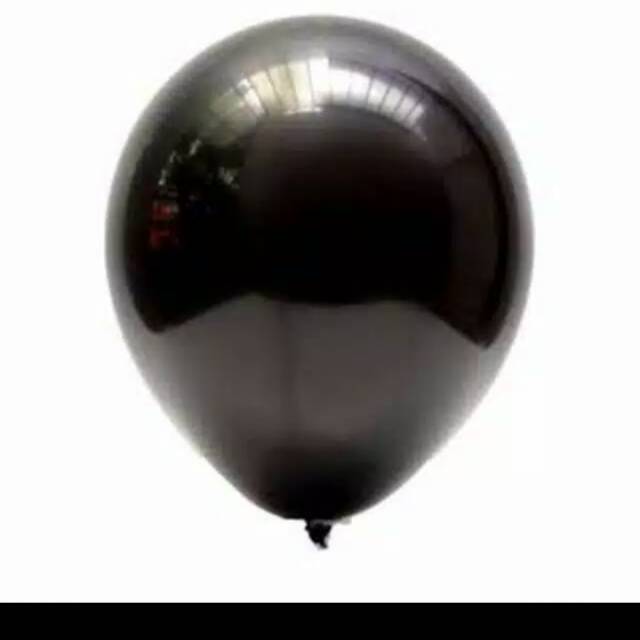 Jual Balon Latex Metalik - Hitam | 12inch | Shopee Indonesia