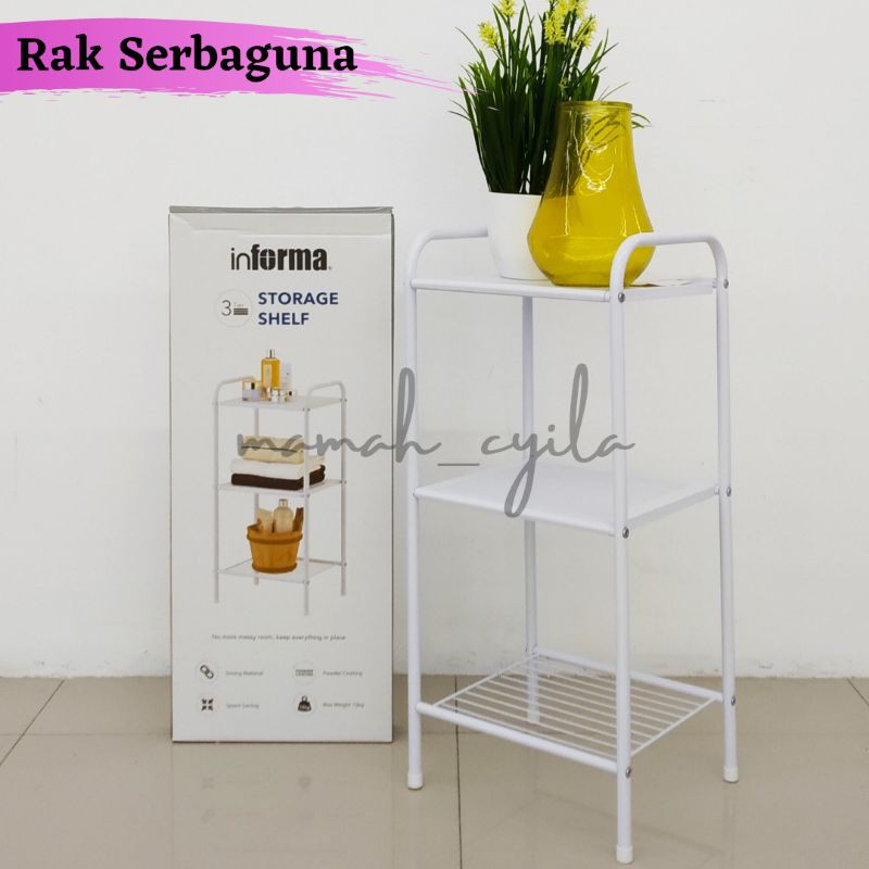 Jual Rak informa 3 tingkat minimalis warna putih | Shopee Indonesia