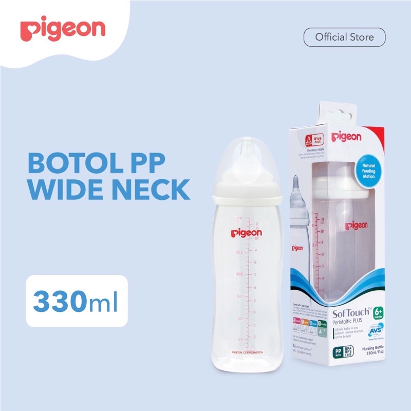 Jual PIGEON Botol Susu PP Wide Neck 330Ml | Shopee Indonesia