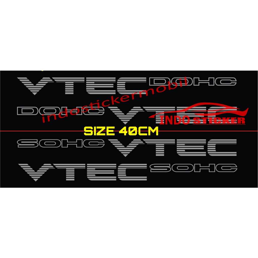 Jual STICKER STICKER VTECDOCH STICKER BODY VTEC DOCH MOTOR MOBIL HONDA ...