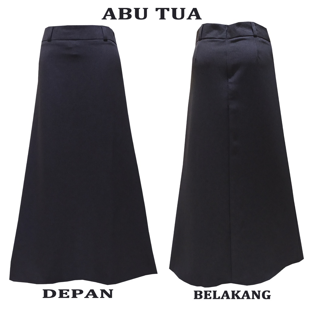 Jual Rok A Line Panjang Polos Formal Kerja Kantor Rok A Line Skirt ...