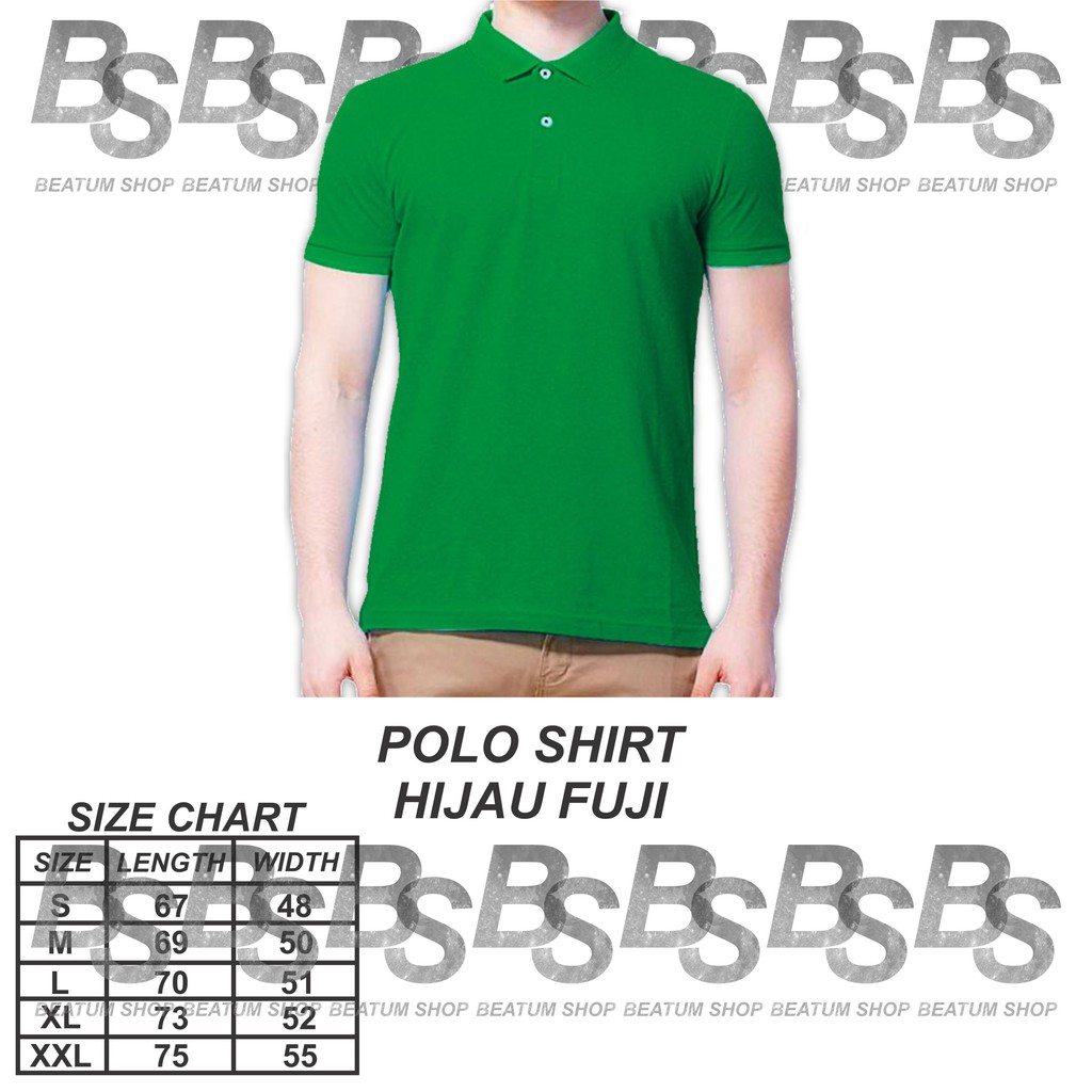 Jual POLO SHIRT POLOS / KAOS KERAH POLOS - HIJAU FUJI | Shopee Indonesia