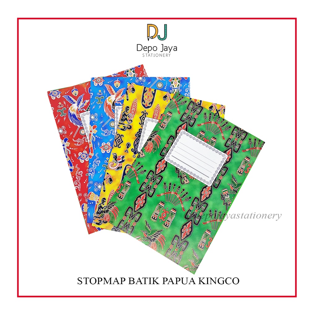 Jual STOP MAP GLOSSY MOTIF BATIK PAPUA MEREK KINGCO | Shopee Indonesia