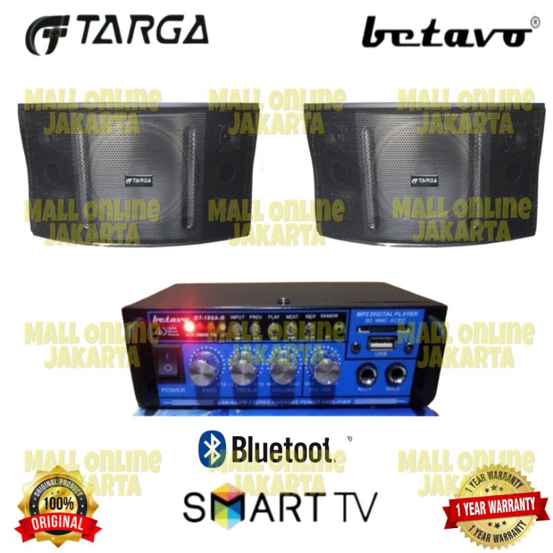 Jual Paket sound system targa 10 inch karaoke original fm bluetooth ...