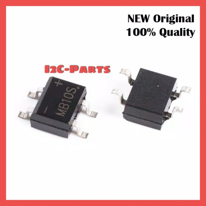 Jual MB10S Diode Bridge Rectifier 1000V 0.5A SMD SOP-4 DIODA mb10s ...