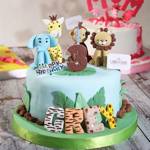 Jual Kue Ulang Tahun diameter 20 cm model ZOO / MOHON BACA KETERANGAN ...