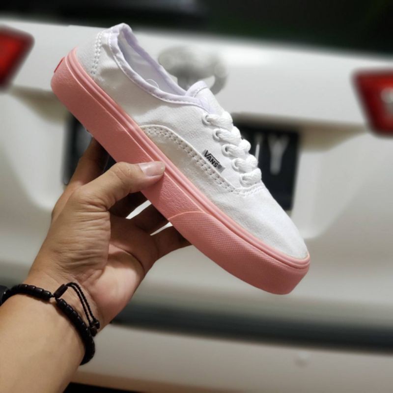 Jual Sepatu Vans Authentic White Pink Import | Shopee Indonesia