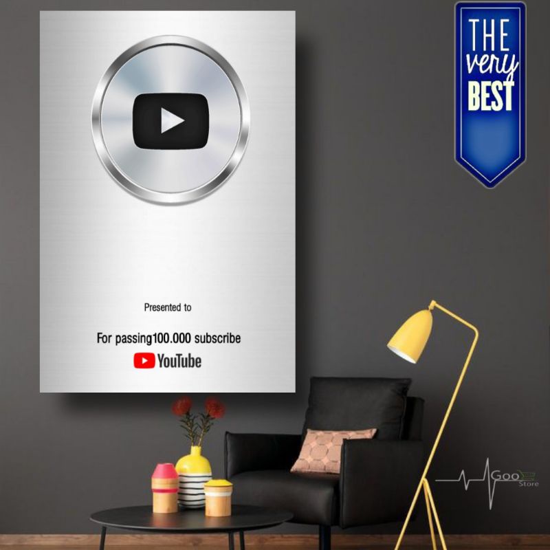 Jual HIASAN DINDING Play button YOUTUBE | Shopee Indonesia