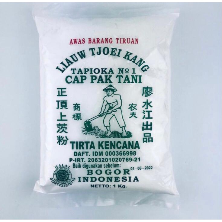 Jual Tepung Tapioka Cap Pak Tani 500 gr Liauw Tjoei Kang | Shopee Indonesia