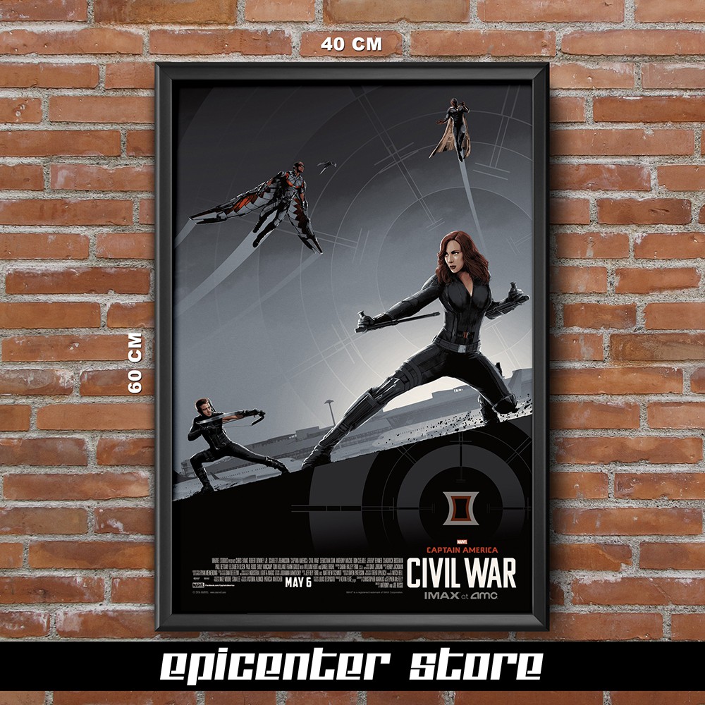 Jual Poster Film Captain America Civil War - Imax 3 40x60 + Frame ...
