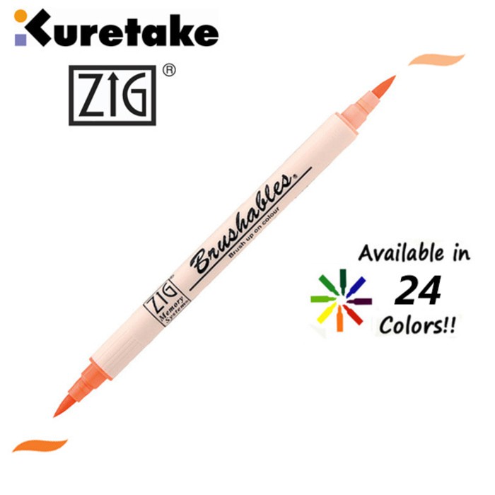 Jual Kuretake Zig Brushables Two-Tone Brush Pen MS-7700 | Shopee Indonesia