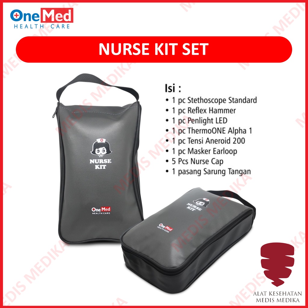 Jual Nurse Kit Set Onemed Nursing Paket Tas Alat Perlengkapan Suster ...