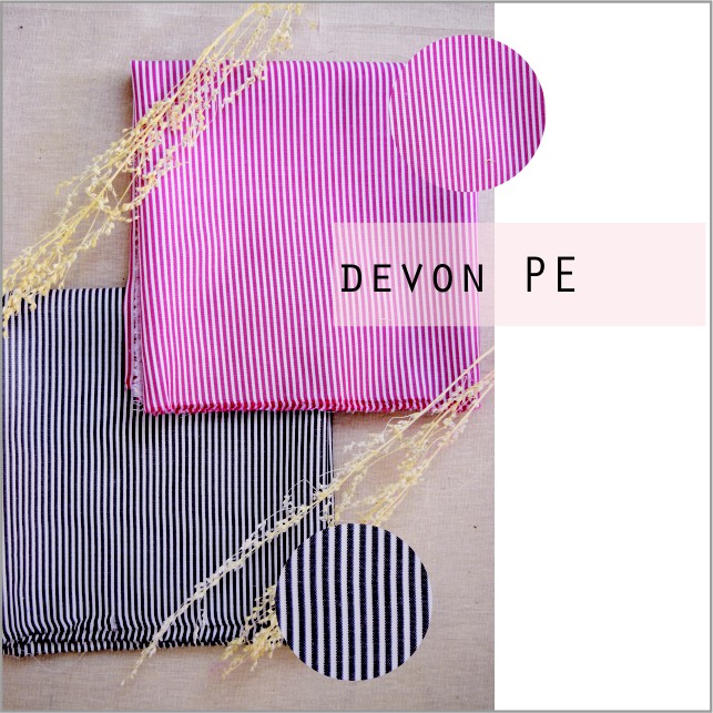 Jual Kain KATUN PE GARIS motif DEVON 0.5 meter | Shopee Indonesia