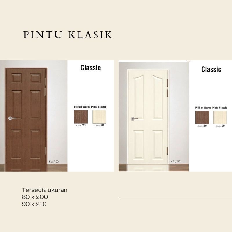 Jual PINTU ABS SPLUS MOTIF KLASIK 900x2100 | Shopee Indonesia