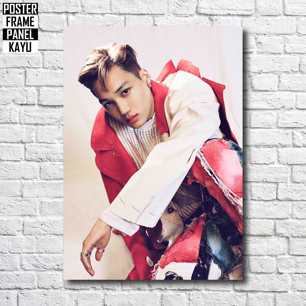 Jual Poster EXO Kai Mmmh Frame Kayu Solid A4 KAI017 | Shopee Indonesia