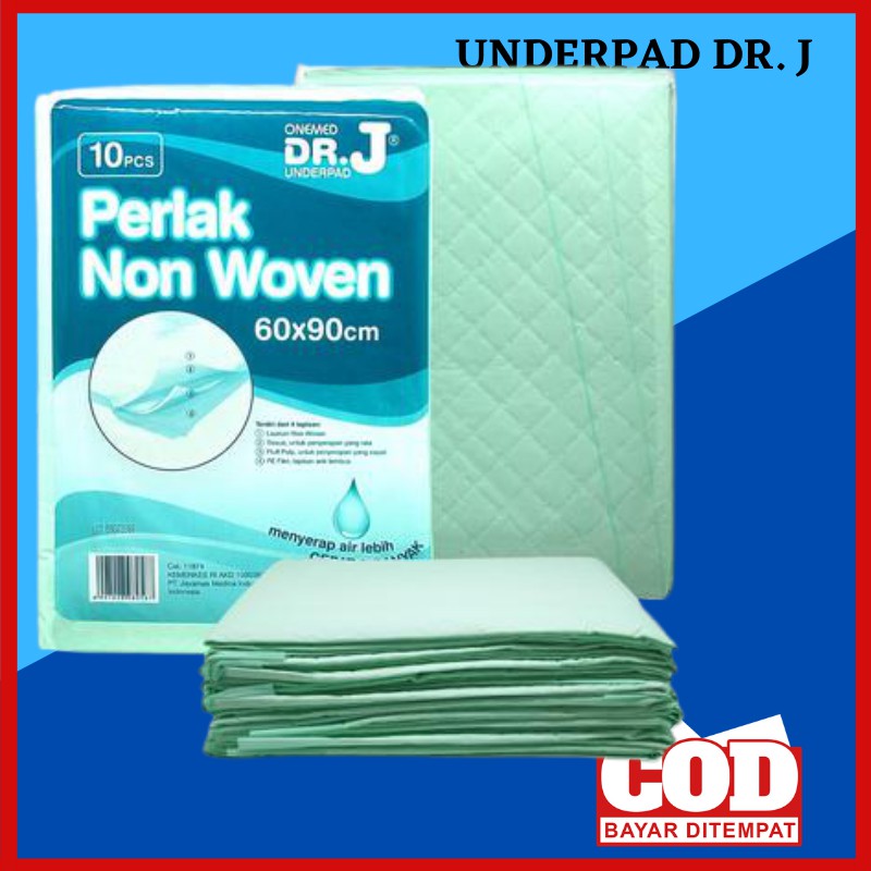 Jual Cod Underpad Perlak Onemed Popok Dewasa Dr J Pads U Pad 60x90cm ...