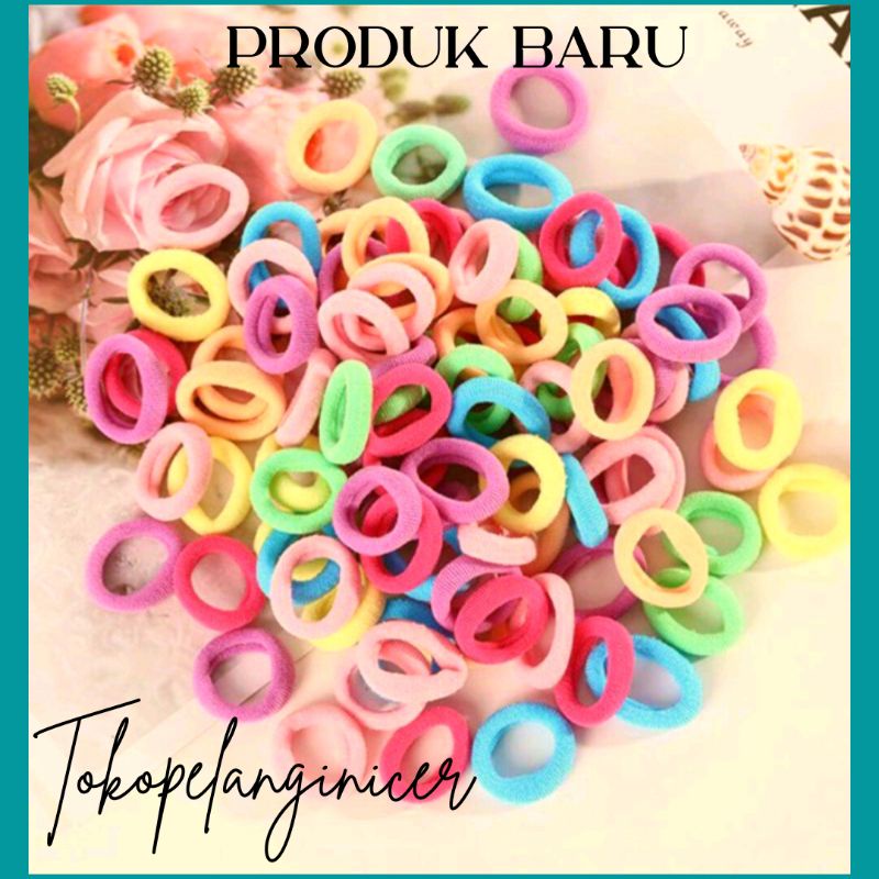 Jual KECIL KALI SATU BIJI-Ikat Rambut Donat Mini Warna Random - Ikat ...