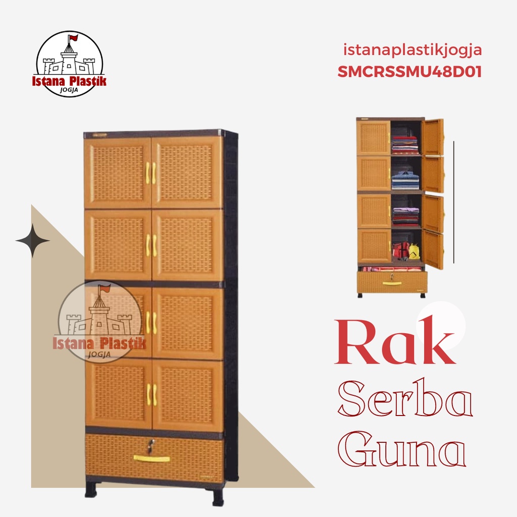 Jual Lemari Plastik Rak Laci Napolly CRS MU 48D FREE RAKIT | Shopee ...