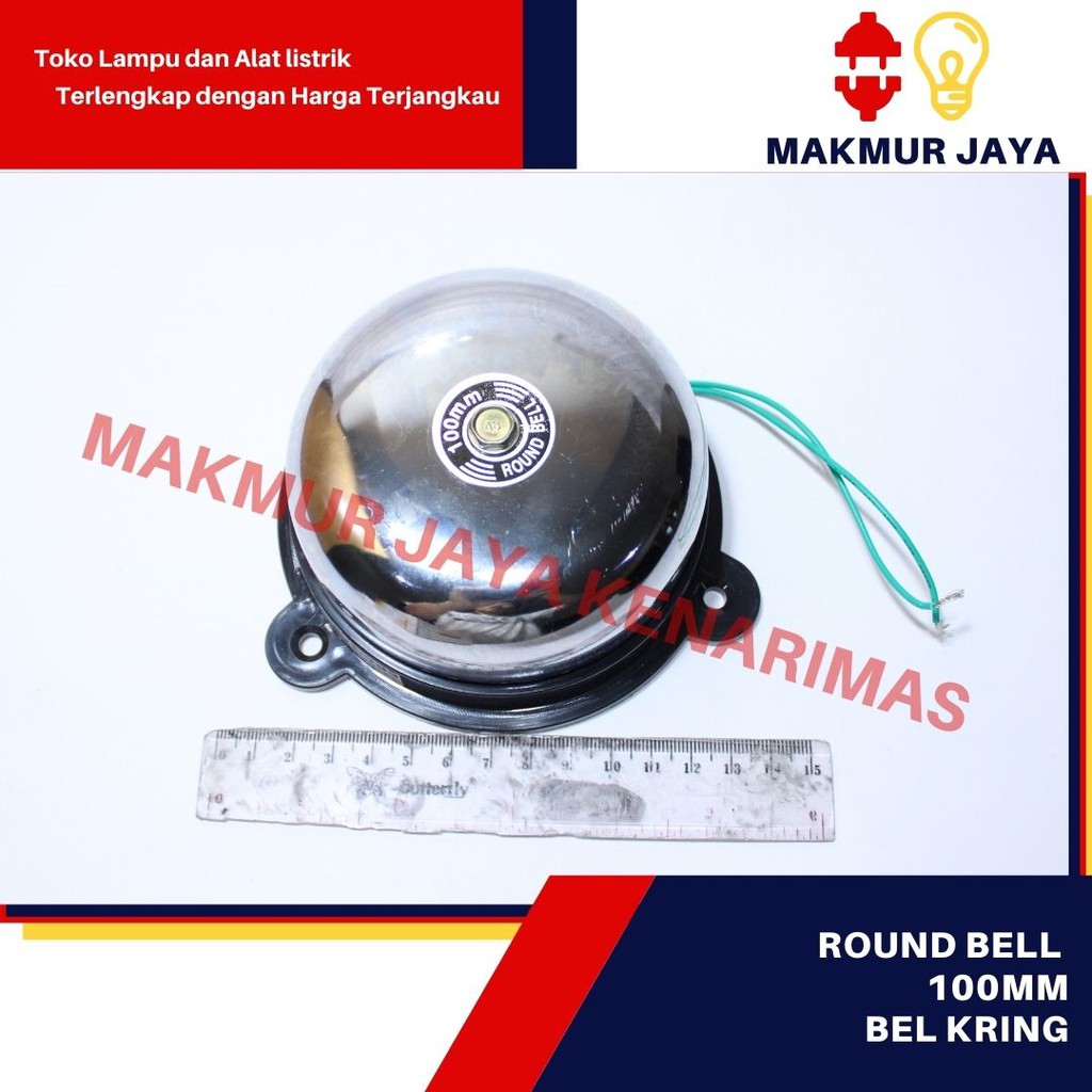 Jual Round bell 100MM Bell listrik/Bell kring /Alarm Kring 220V murah ...