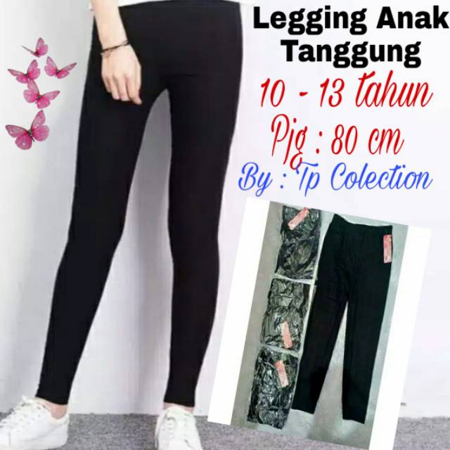 Jual LEGGING HITAM POLOS ANAK TANGGUNG | Shopee Indonesia
