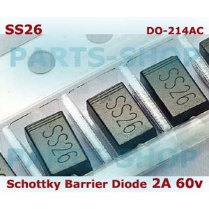 Jual SMD Dioda SS26 2A 60V Dioda Schottky Barrier 2 A 60 V DO-214AC SMA | Shopee Indonesia