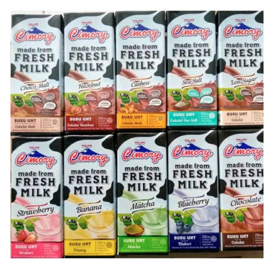 Jual Cimory Fresh Milk ALL VARIANT 250ml | Shopee Indonesia