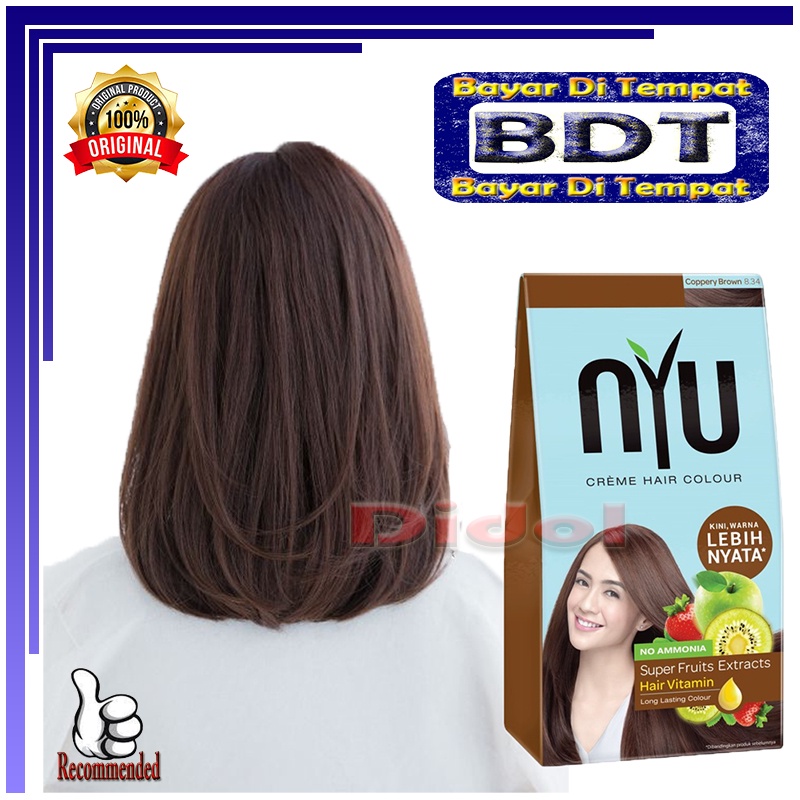 Jual Pewarna Rambut Penutup Uban Semir Rambut Murah Asli Nyu Kemasan ...