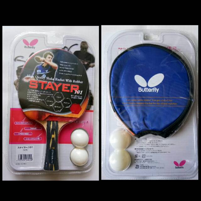 Jual BAT PINGPONG BUTTERFLY STAYER 101 BAT TENIS MEJA (TERMURAH) | Shopee Indonesia