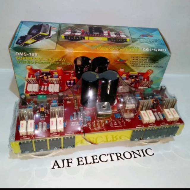 Jual Kit Power Amplifier SUPER OCL 2X300W plus Fan DMS-199 Stereo | Shopee Indonesia