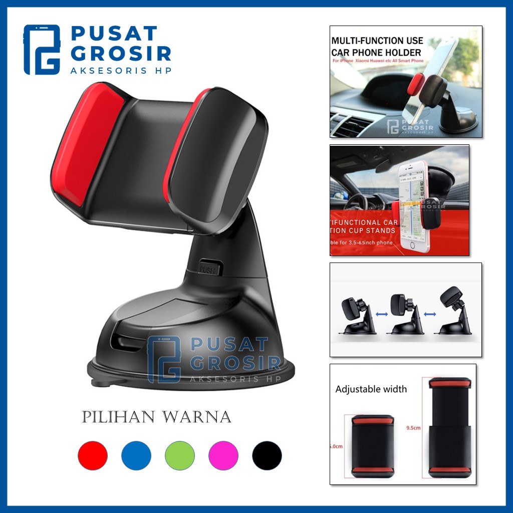 Jual Dudukan Hp di mobil Dashboard HD36 HD-36 bisa tempel di kaca car ...