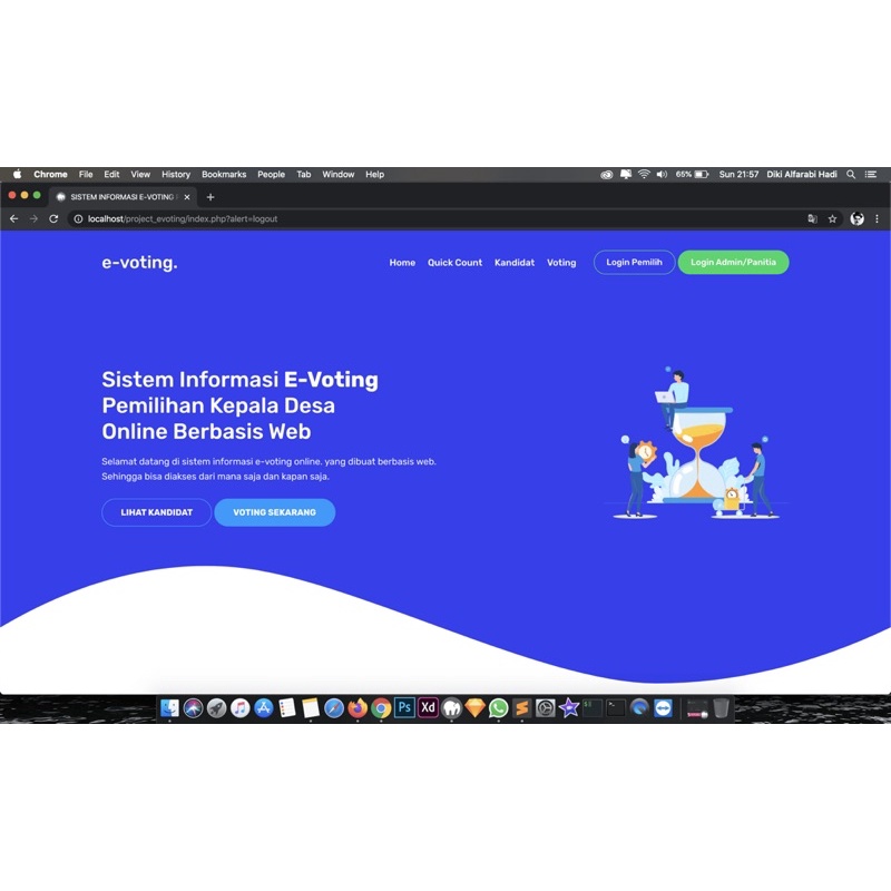 Jual Source Code E-Voting Berbasis Web Menggunakan PHP dan MySQLi | Shopee Indonesia