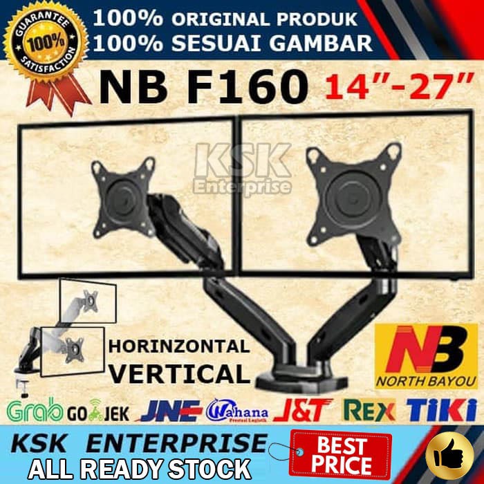 Jual NB f160 DUAL MONITOR GAS STRUT BRACKET LED NBF160 NB F 160 NORTH ...