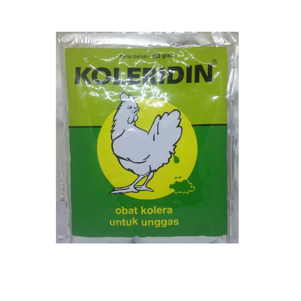 Jual KOLERIDIN 250gr obat berak hijau kapur kolera CRD pullorum unggas ...